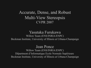 Patch-Based Multi-View Stereo Software